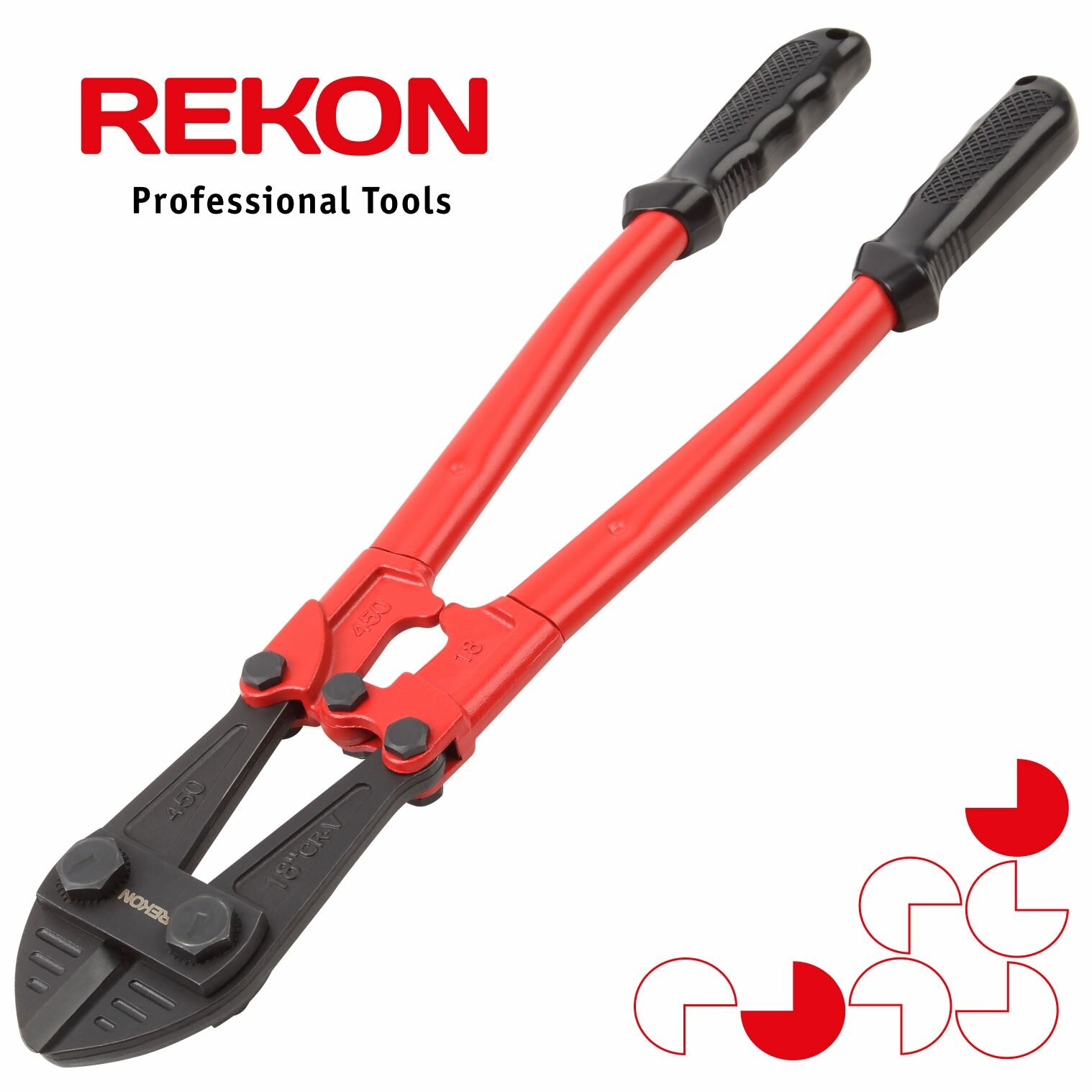 REKON Арматурные ножницы 18" (450 мм), сталь до 8 мм (болторез)
