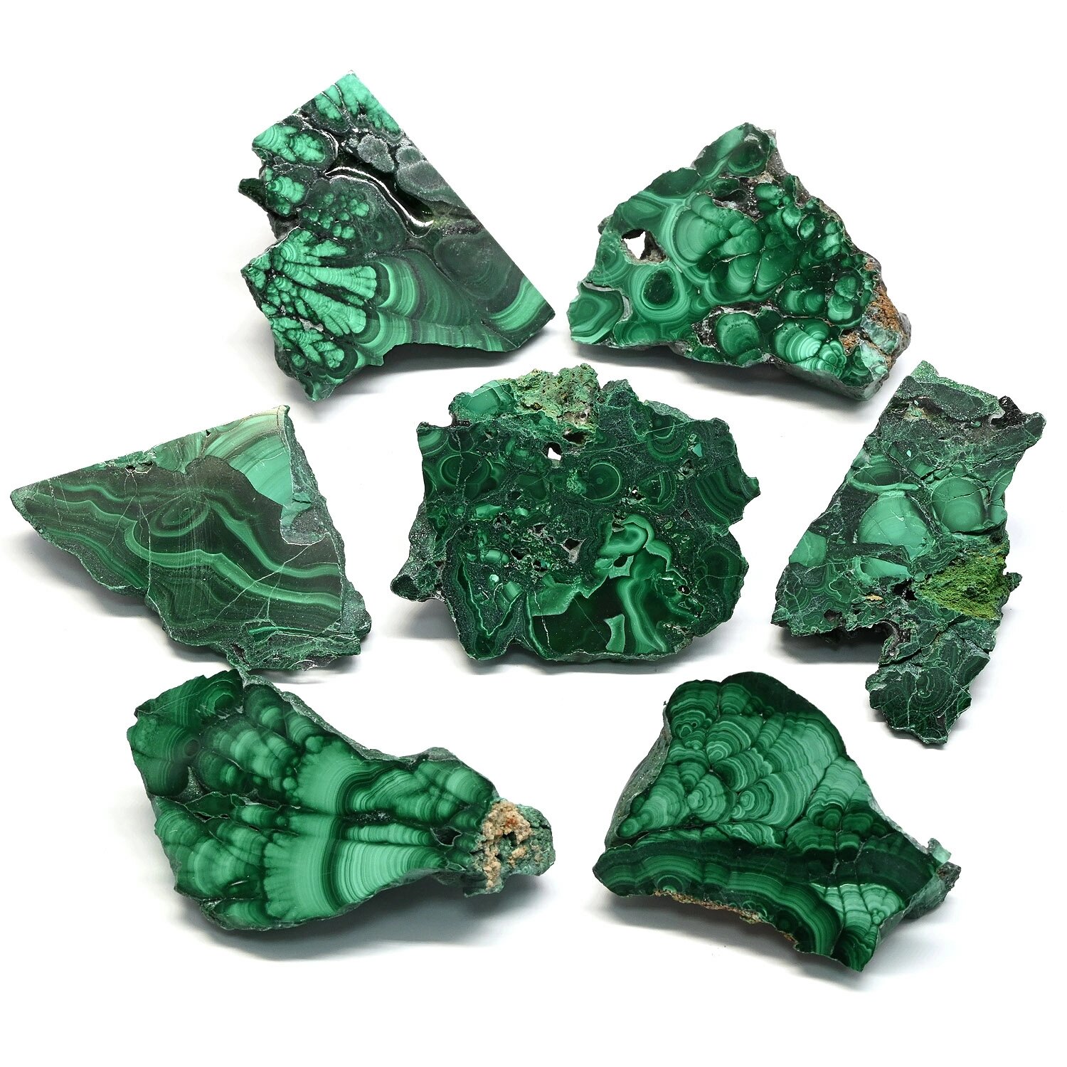 Минерал малахит 55*37*13мм .