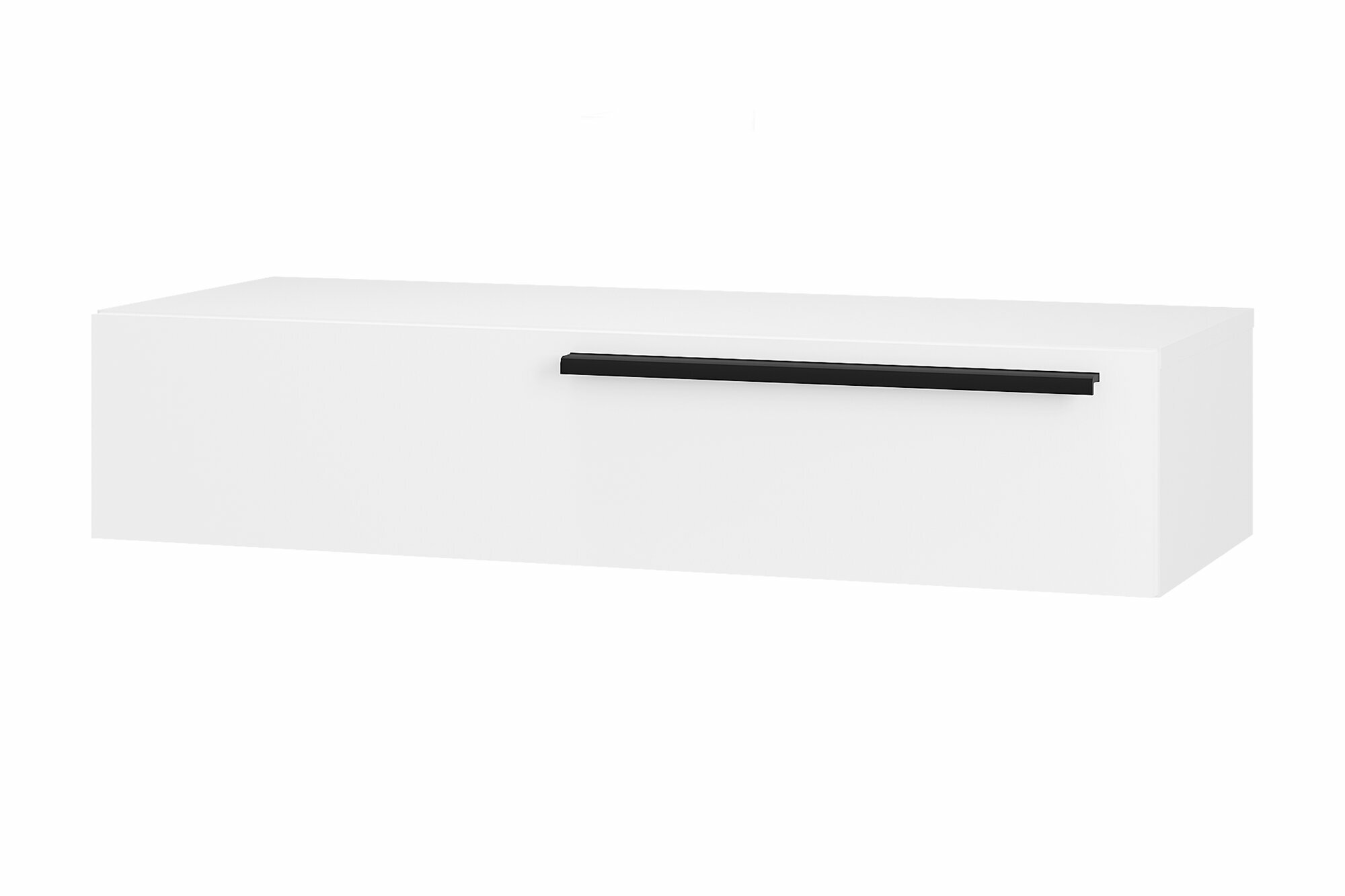 Тумба навесная Нонтон Айрон, 90x36x19 см, 1 ящик, ЛДСП, белая