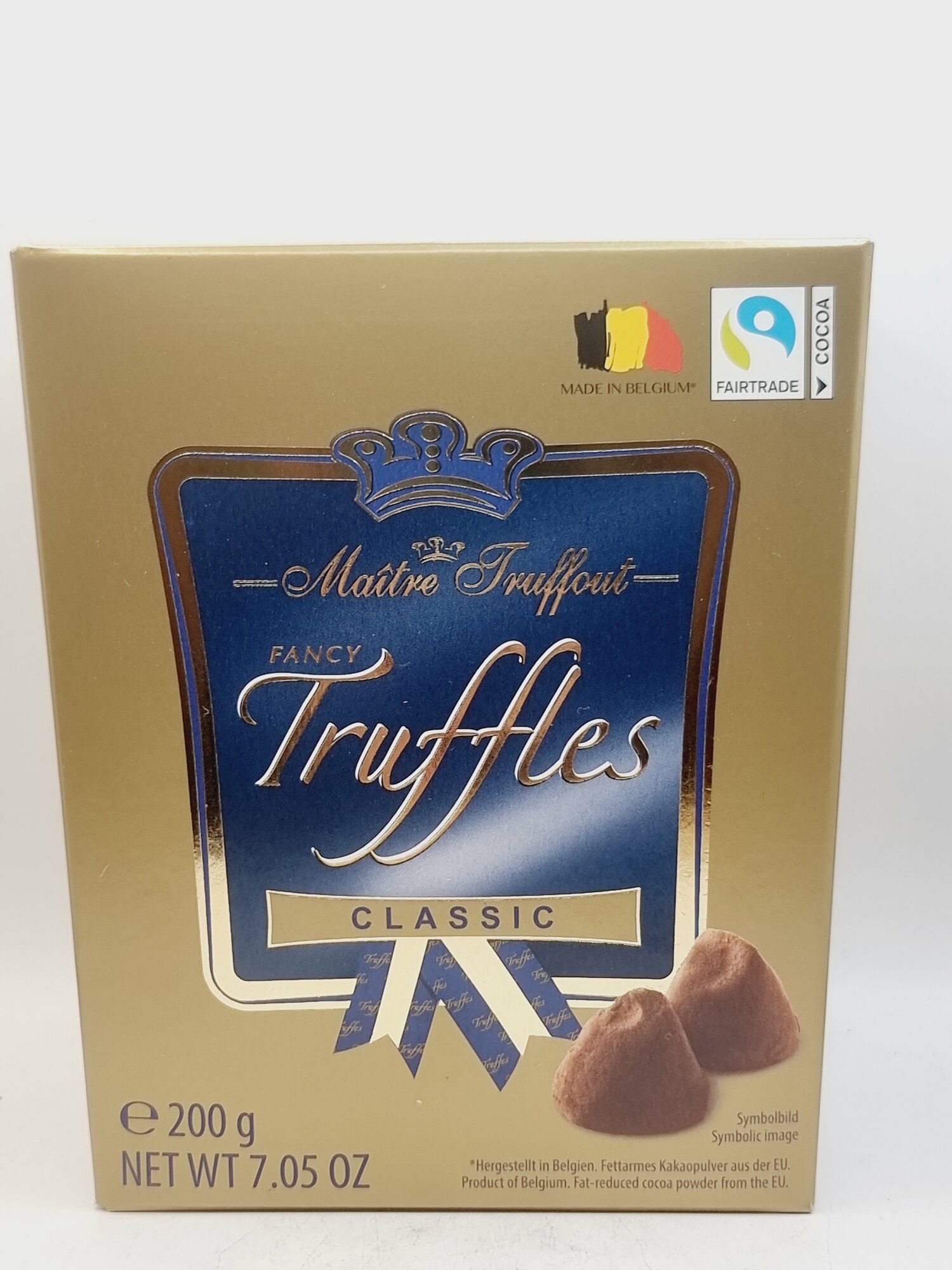 Конфеты Maitre Truffout Truffles Fancy Classic трюфели классические 200 г (Бельгия)