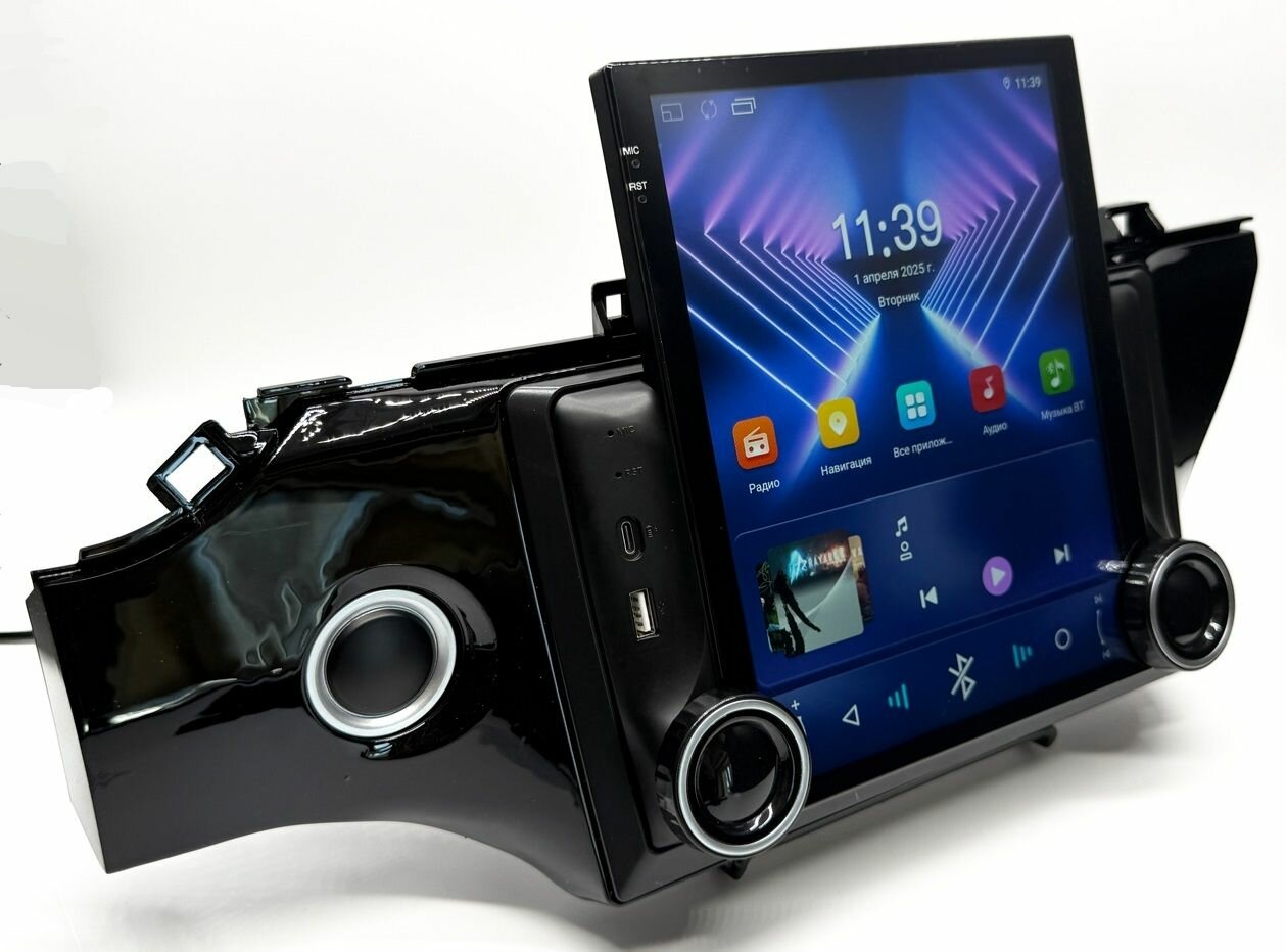 Большая магнитола Tesla Drive One 4/64 с крутилками KIA RIO 4 2017-2020