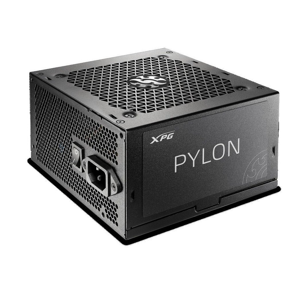 Блок питания XPG Pylon 550 (ATX 2.52, 550W, PWM 120mm FDB fan, Active PFC, DC to DC, 80+ BRONZE, Japanese main capacitor) RET