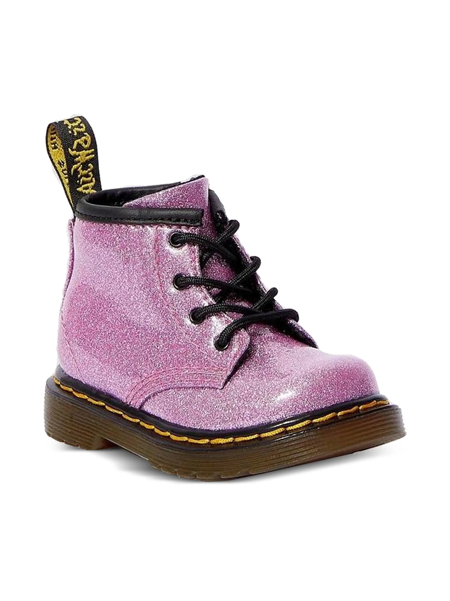 Ботинки 1460 Glitter Dark Pink Glitter