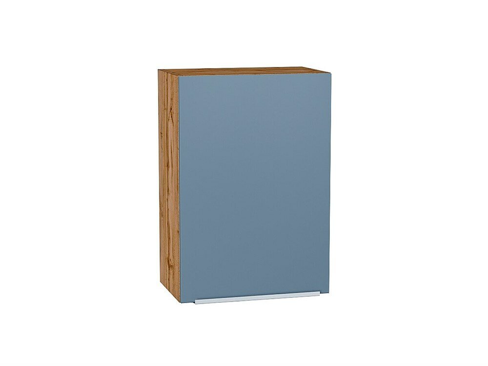 VVT Шкаф верхний с 1-ой дверцей Фьюжн Дуб Вотан, Silky Blue, 720, 500