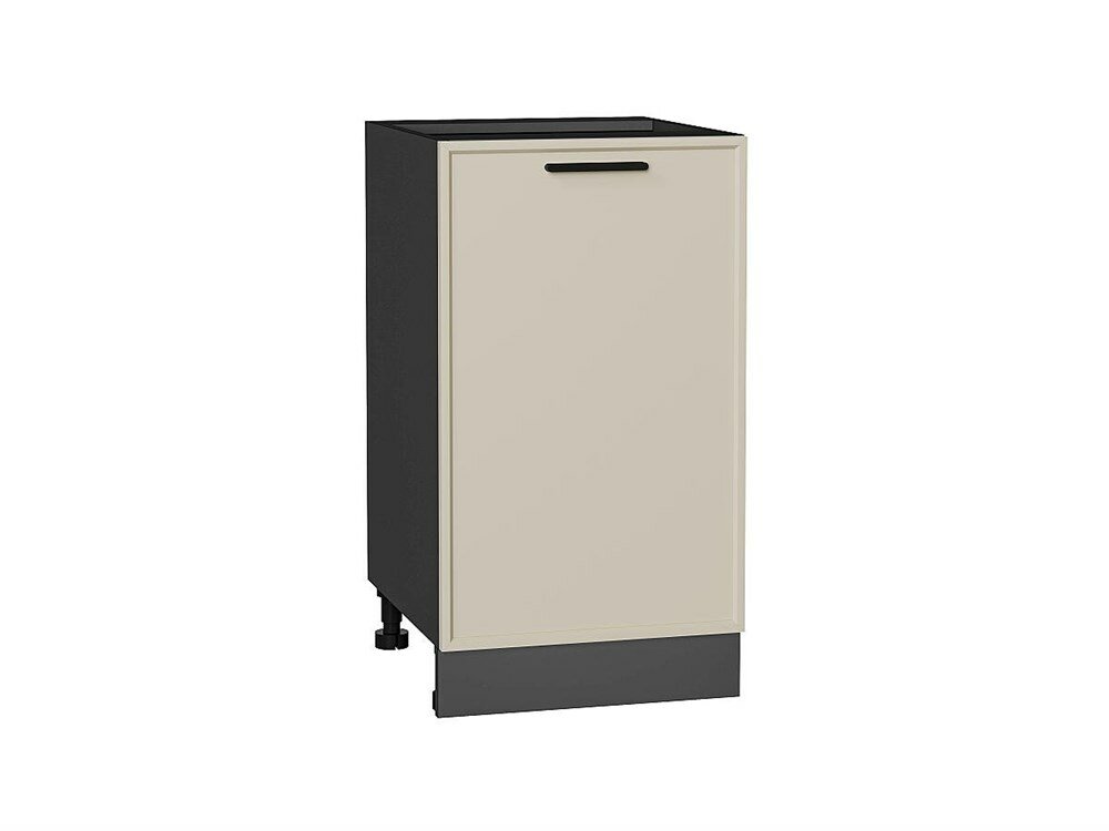 VVT Шкаф нижний с 1-ой дверцей Фрейм Graphite, Cream Silk, 450