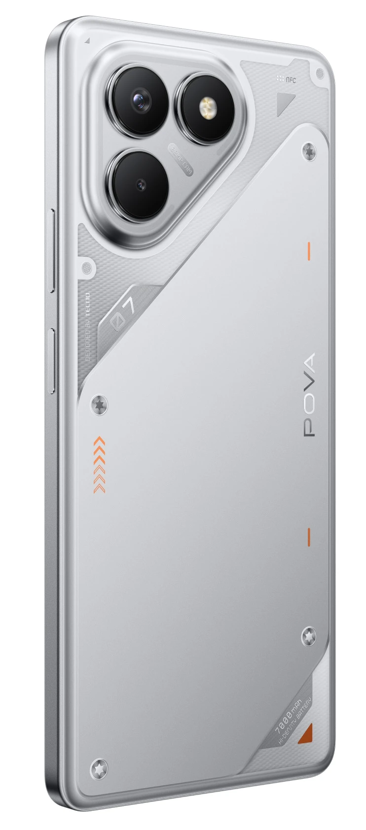 Смартфон Tecno POVA 7 Neo 8/256GB, Global для РФ Dual nano SIM, Magic Silver