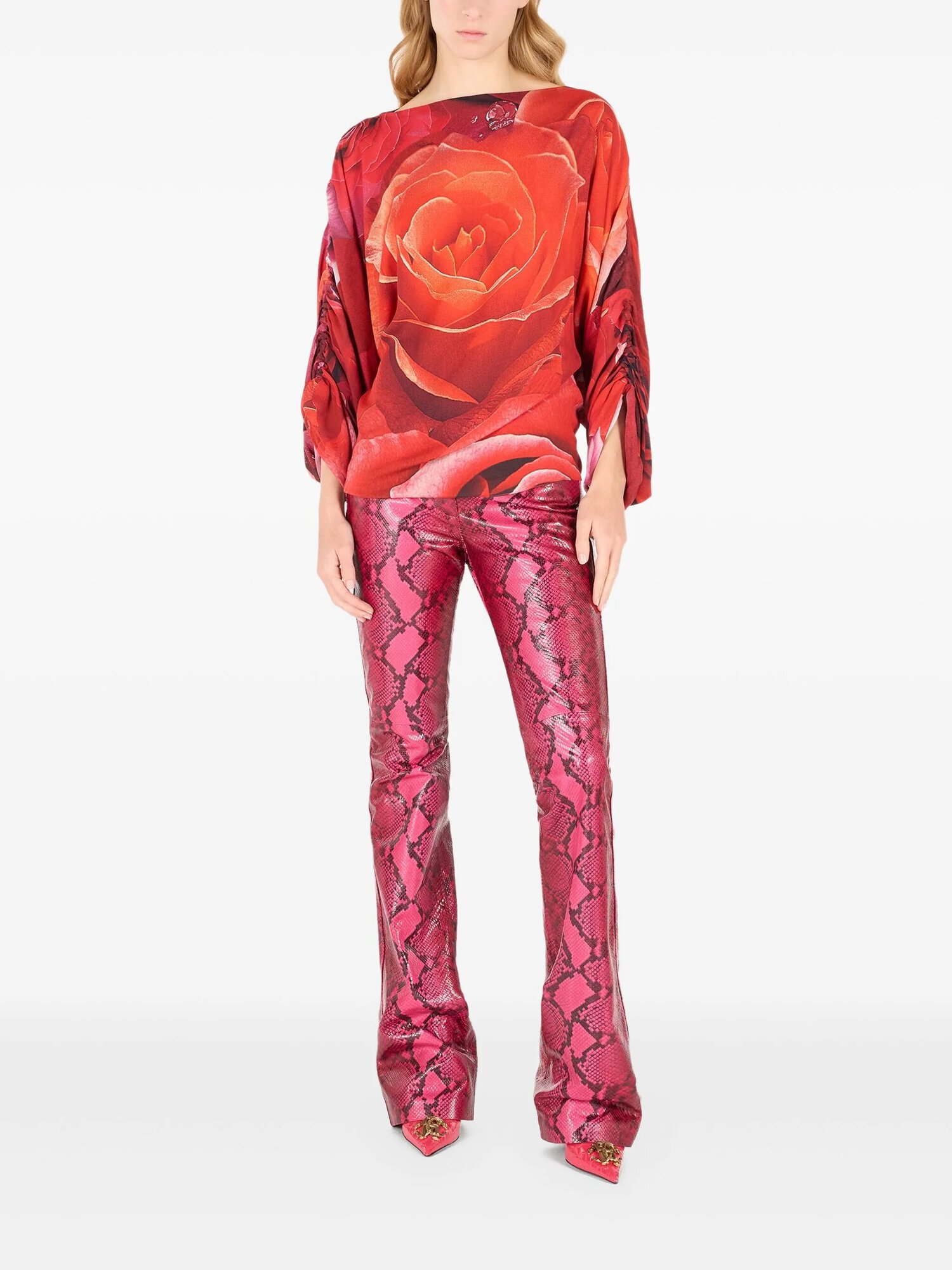 Блуза Roberto Cavalli, размер 42, red — фото 1