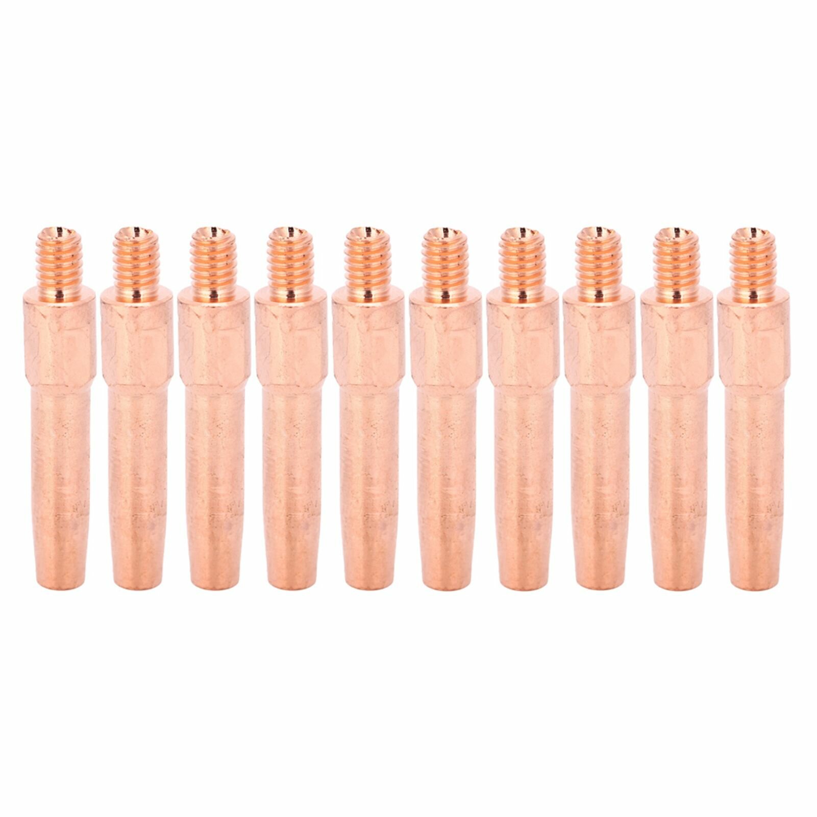 10 шт. контактных наконечников для сварочной горелки L45 MIG, сопло из красной меди, токопроводящая замена для аксессуаров сварочного аппарата