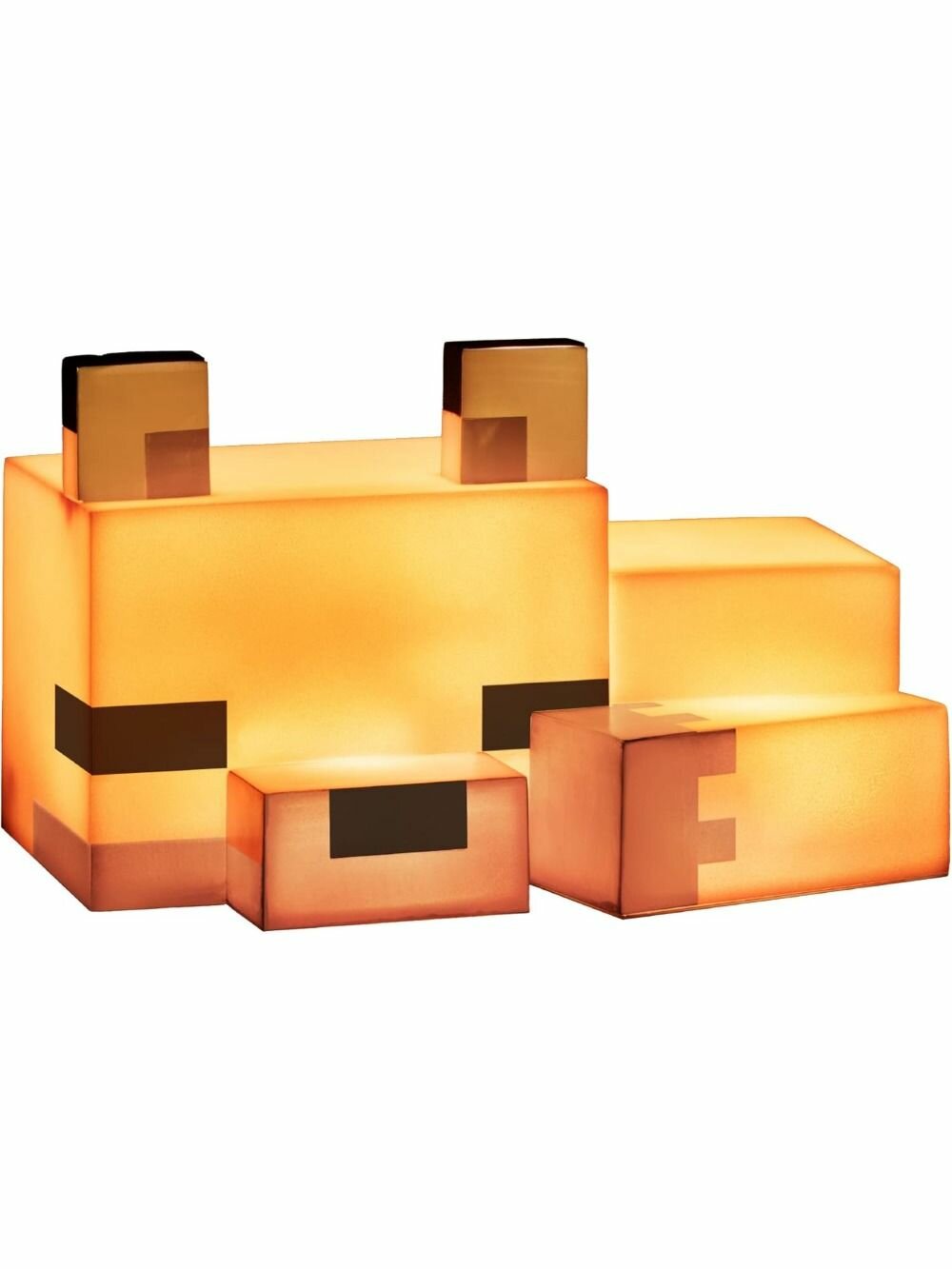 Ночник с милой лисой, мягкое оранжевое свечение, Официально лицензированный декор для Майнкрафта и настольная лампа для игровой комнаты или детской спальни.