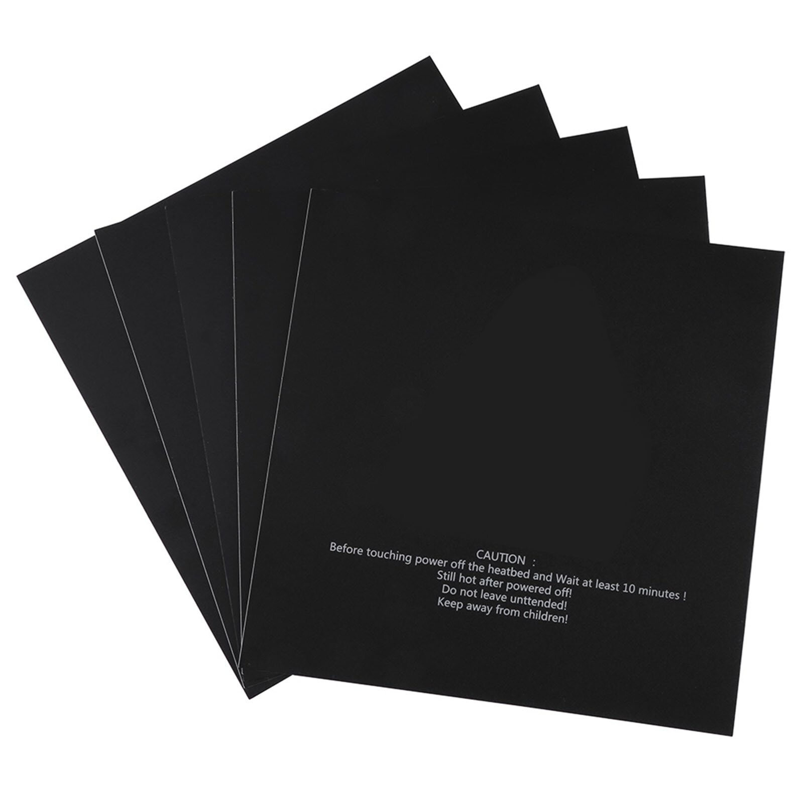 3D -принтер нагретый кровать пластина 220x220 мм, 5pcs 3D -печатные наклейки для замены или обновления, совместимые с различными моделями принтеров