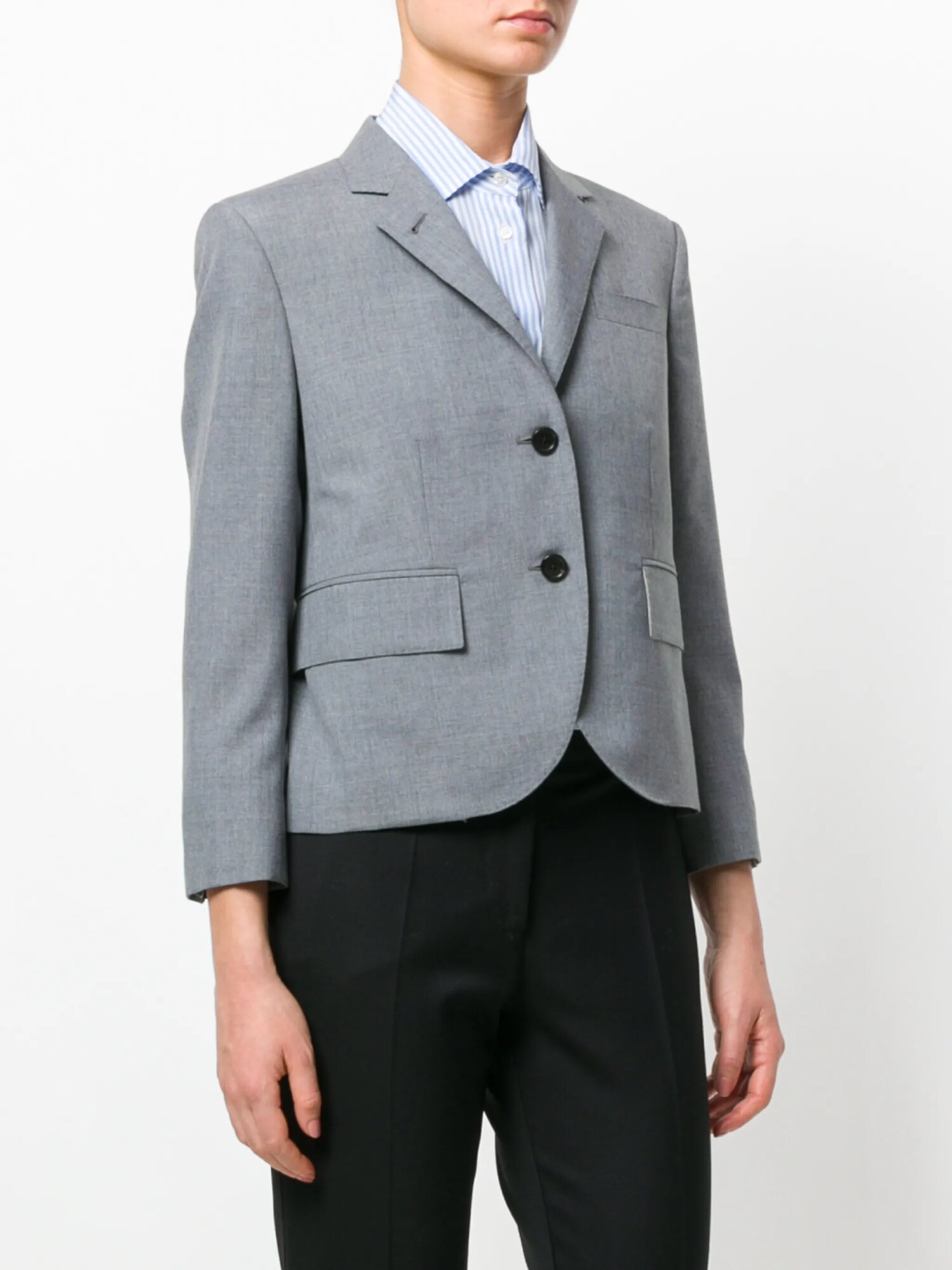 Пальто THOM BROWNE, размер 36, grey — фото 1