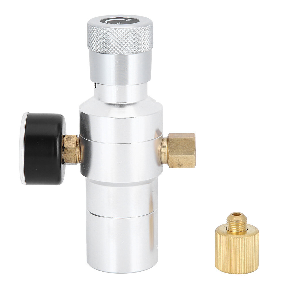CO2 Regulator Mini Homemade Beer Soda Water Making Tool Aluminium MFL 3/8‑Inch 0‑150PSI