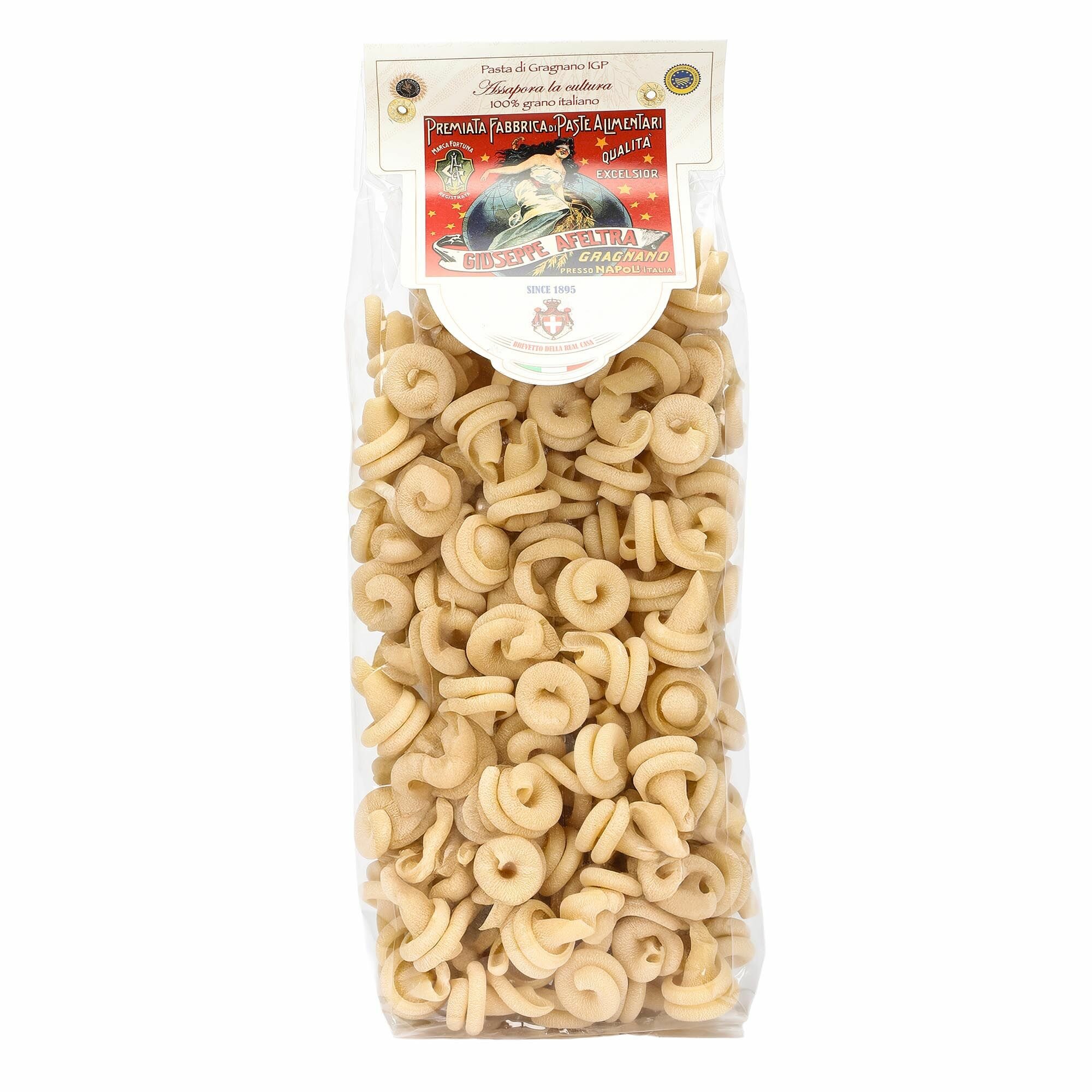 Паста Giuseppe Afeltra orecchie napoletane 500 г, макароны из твердых сортов пшеницы