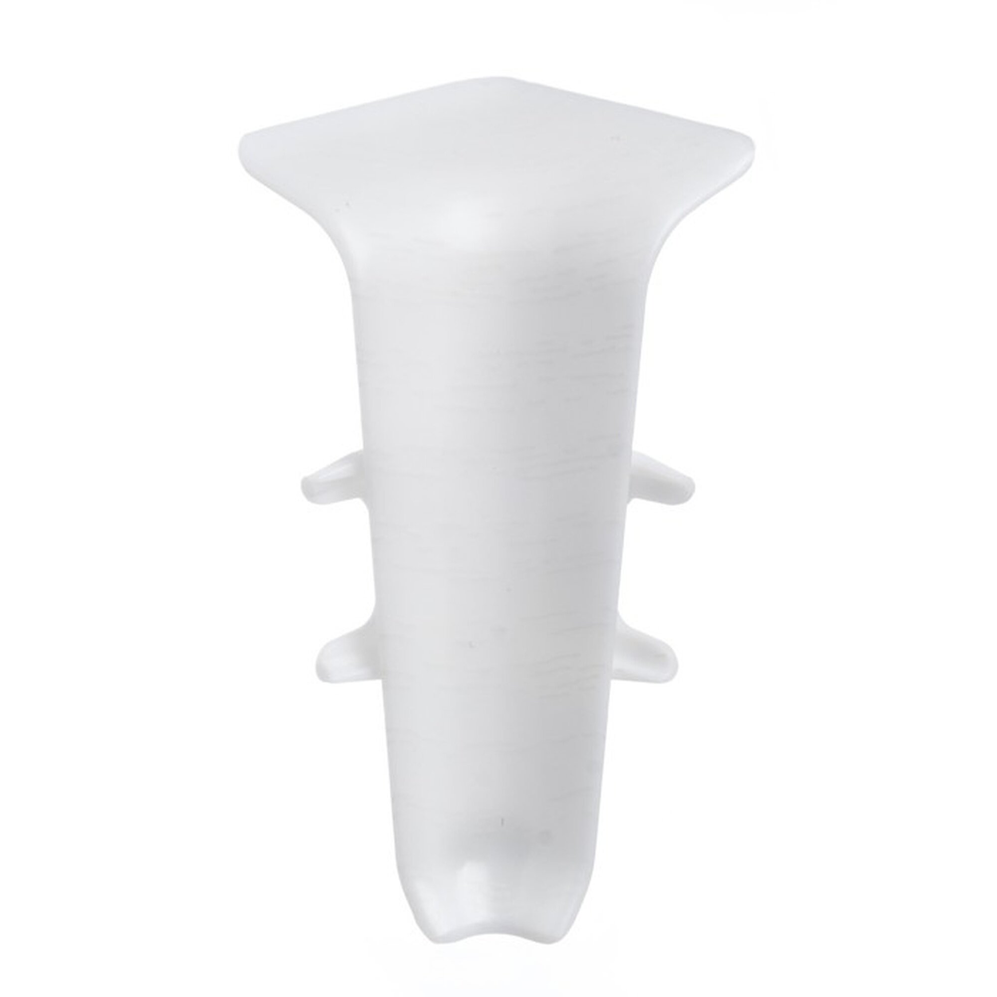 Угол внутренний для плинтуса 55мм "Деконика", 001 Белый 9280326