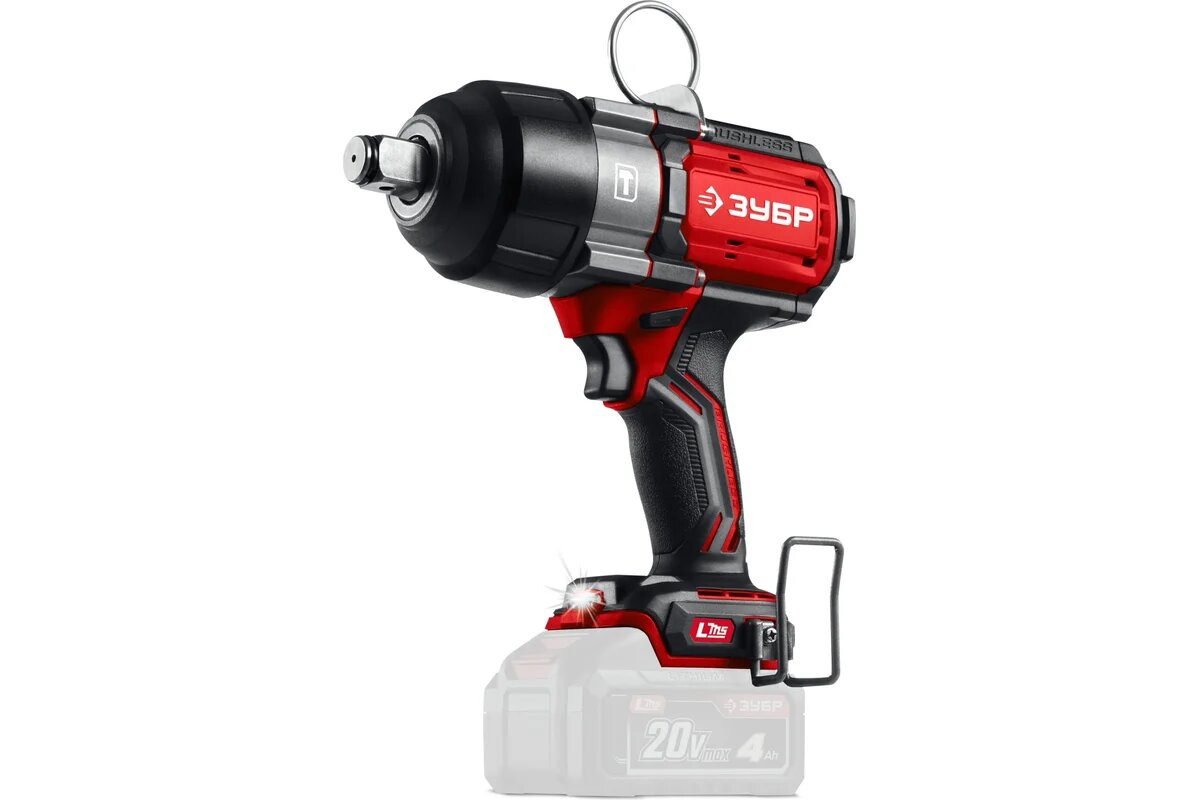 Бесщеточный ударный гайковерт ЗУБР 20 В, 1000 Н·м, без АКБ (LMS), (ГБУ-1000)