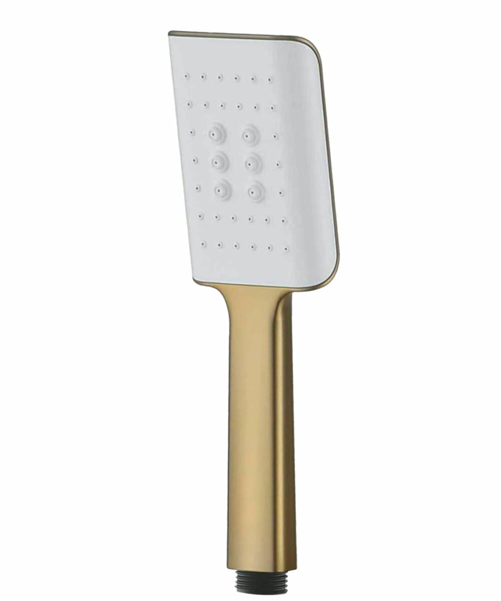 Лейка для душа 1 позиции от бренда Ganzer с кнопкой самоочищающая GZ1055-S матовое