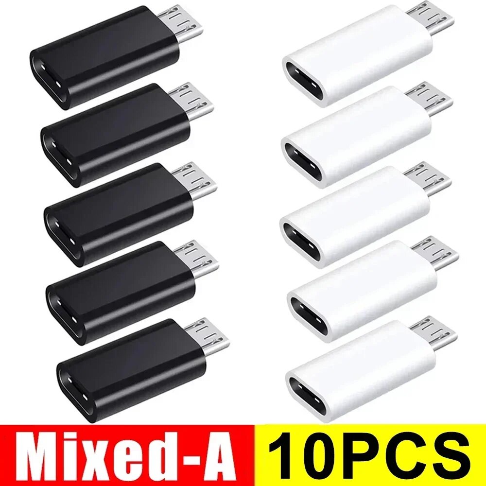 Разъемы адаптера USB типа C к Micro USB Android для телефона, планшета, конвертер Micro USB «папа» на «мама» типа C для Xiaomi Huawei Mixed A-6Pcs