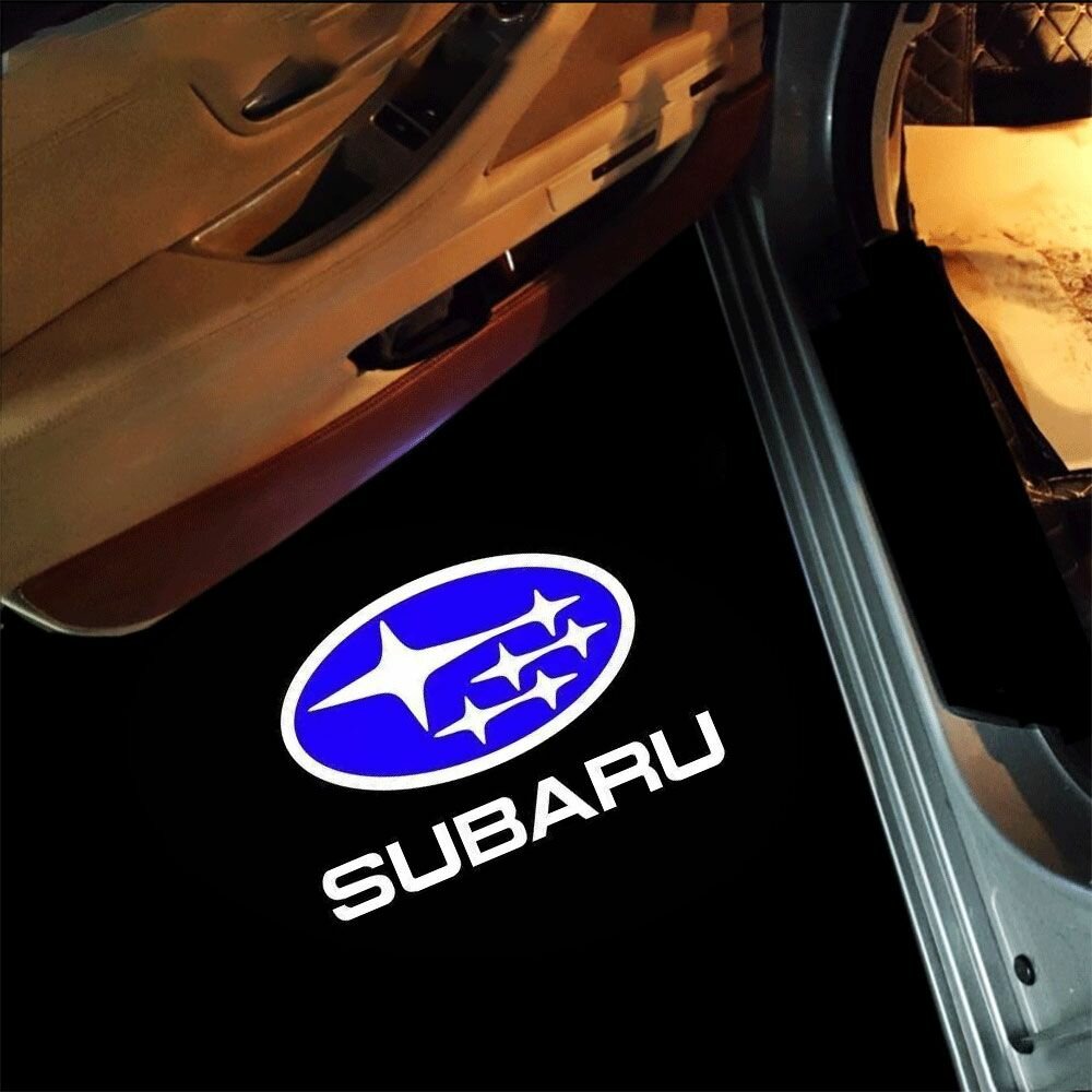 Подсветка дверей Subaru штатная 12В с проекцией логотипа — для Forester/Outback/Legacy/XV/Impreza/Tribeca, 2 шт