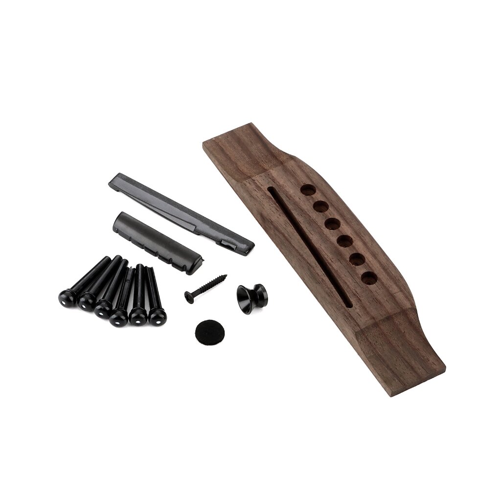 Бридж для народной гитары, штифт, седла, гайка из палисандра, мост для акустической гитары для народной гитары, 6 струн, запасная часть, прочная