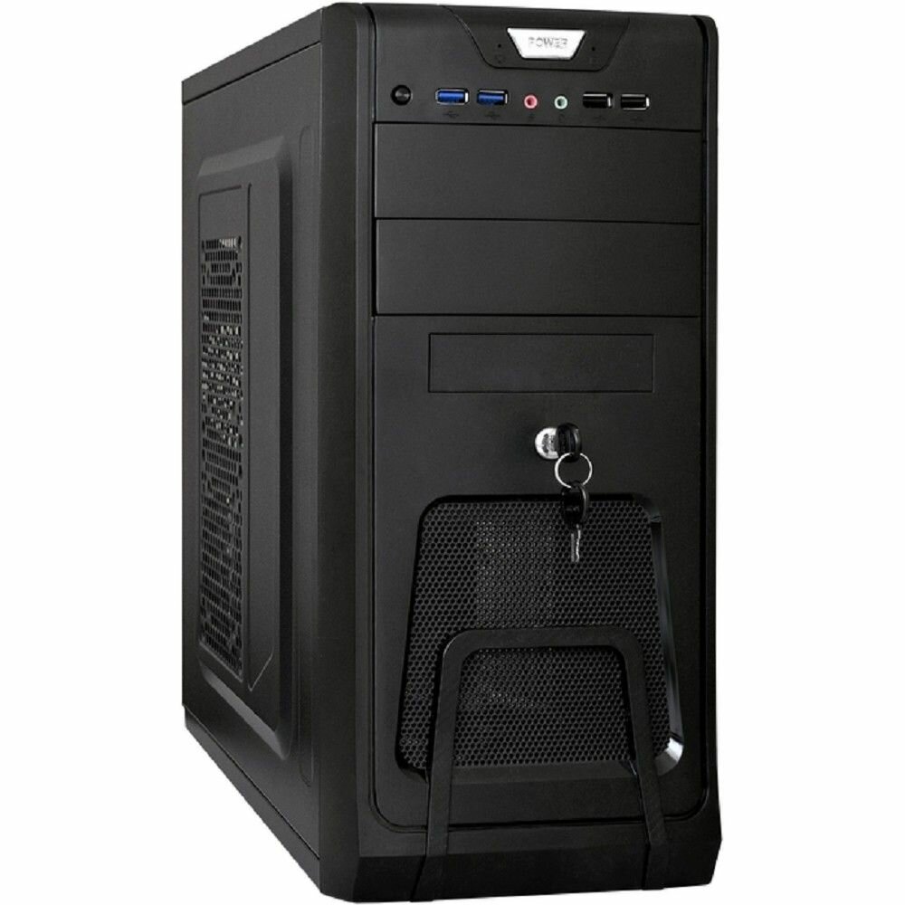 EXEGATE Корпуса EX283214RUS Корпус Miditower CP - 603UB Black, ATX, <без БП>, 2 USB+2 USB3.0, Audio, замок блокировки кнопки питания