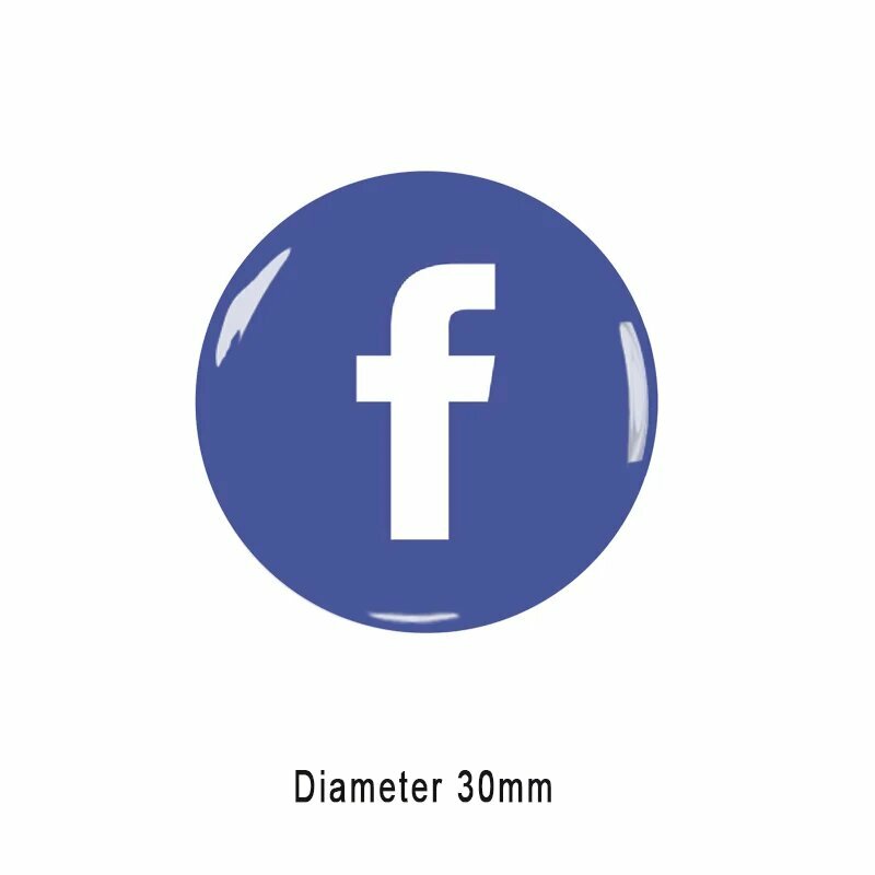 Эпоксидная NFC наклейка MochuaRFID Ntag213 Facebook