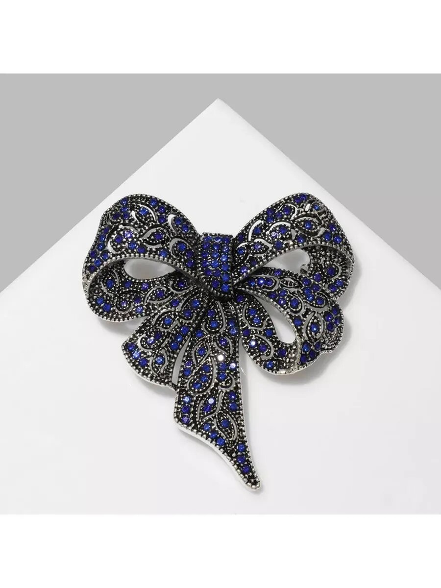 Брошь, стразы