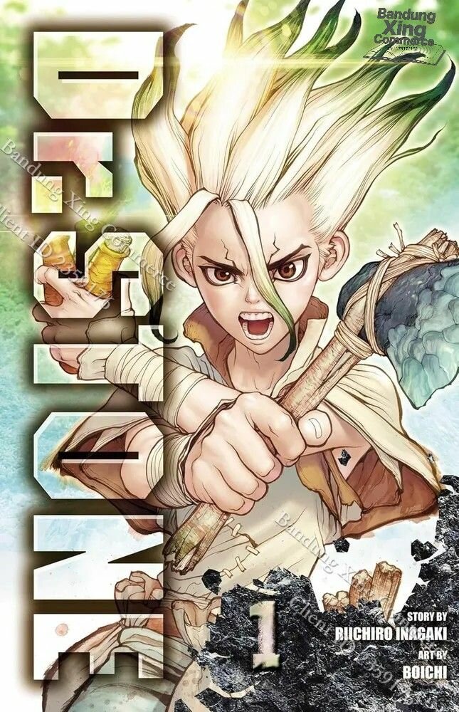 Манга Доктор Стоун (Dr. Stone). Vol. 1-27. ( Riichiro Inagaki . Boichi )