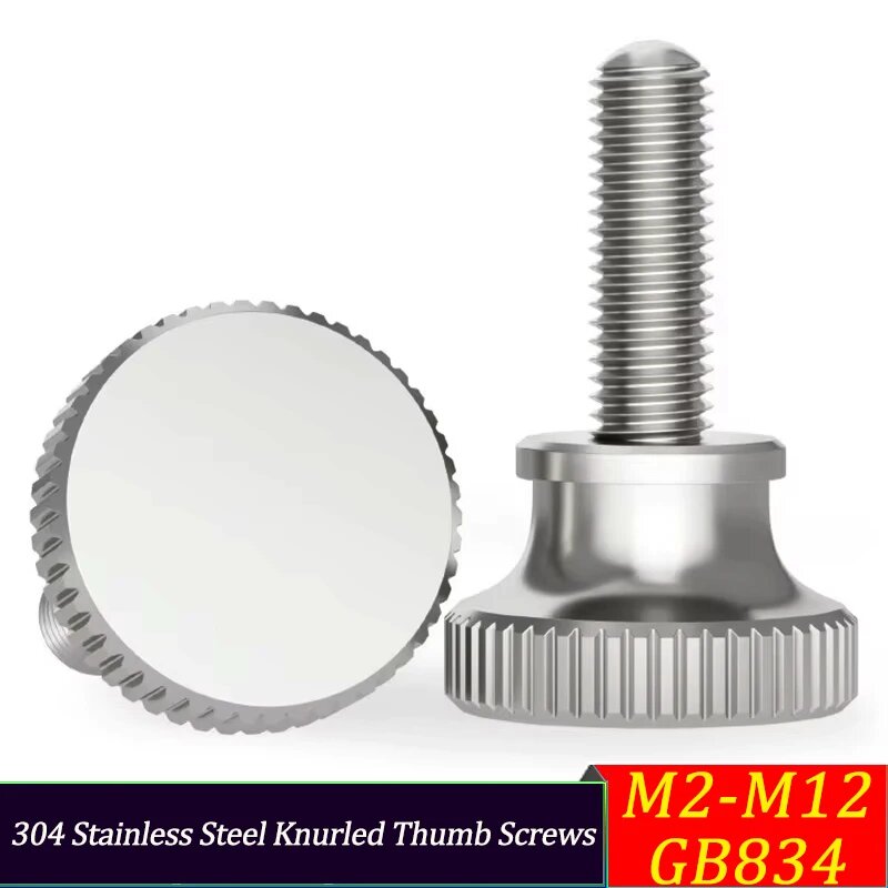 GooBetter Нержавеющие винты с накатанной головкой M2-M12 для ремонта электроники M2.5x10(5pcs)