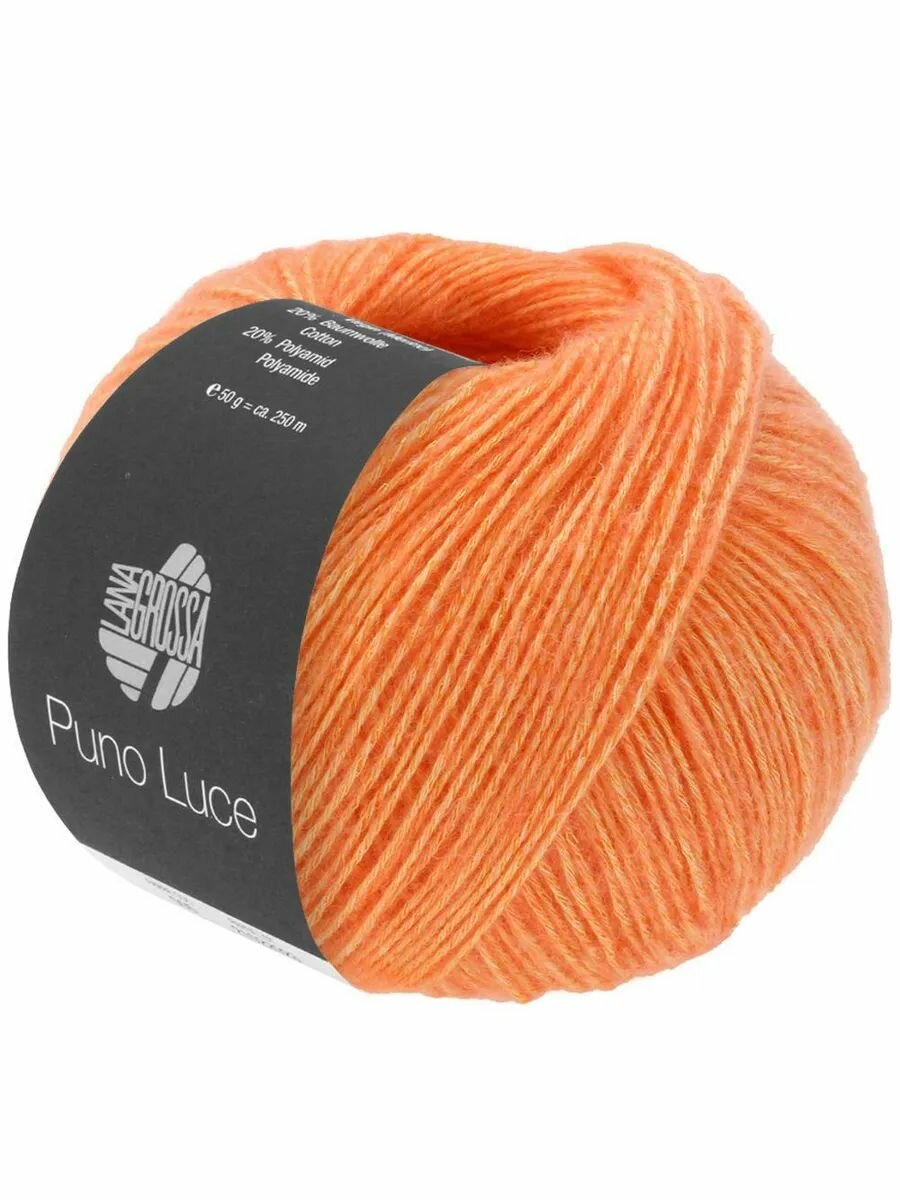 Пряжа для вязания Lana Grossa Puno Luce пушистая, цвет 004, 1 моток