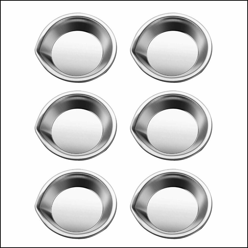 6 Шт. Маленькая палитра красок, Металлический лоток для смешивания, Круглая чаша