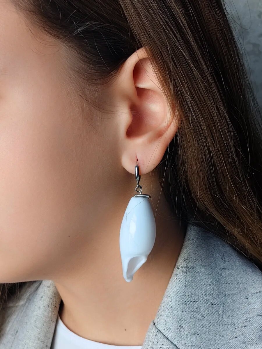 Серьги, муранское стекло, стекло