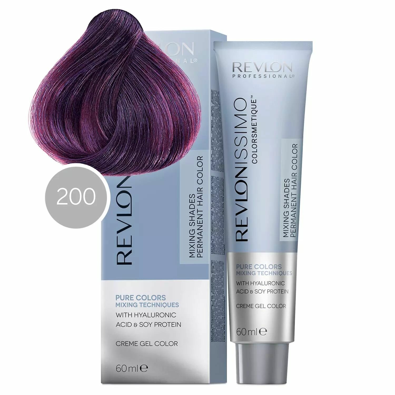 Перманентная крем-краска Revlon Professional Pure Colors 200, фиолетовый оттенок