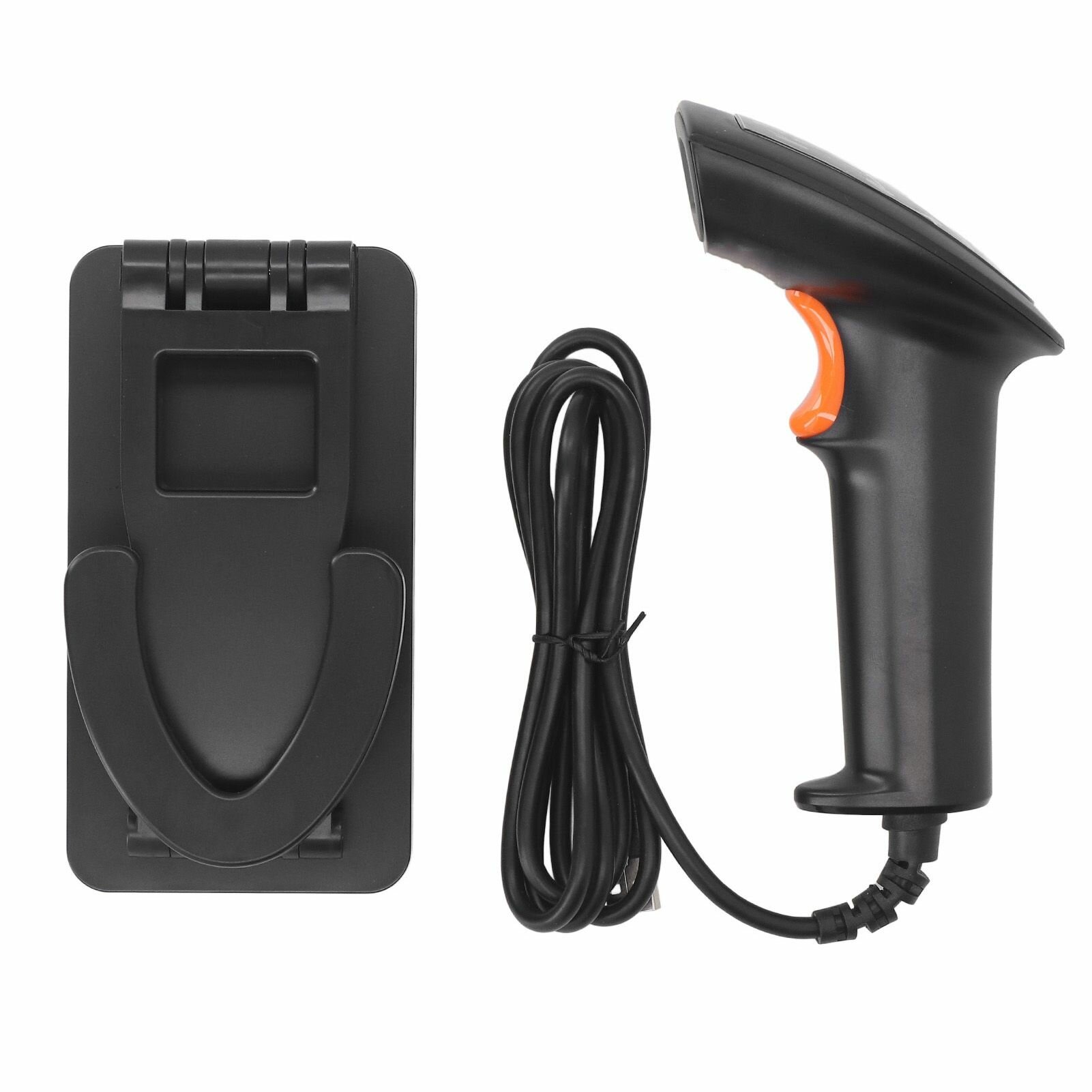 Сканер штрих-кодов с подставкой 1D 2D Ручной проводной USB-считыватель штрих-кодов Plug and Play для Warehouse Supermarket Express