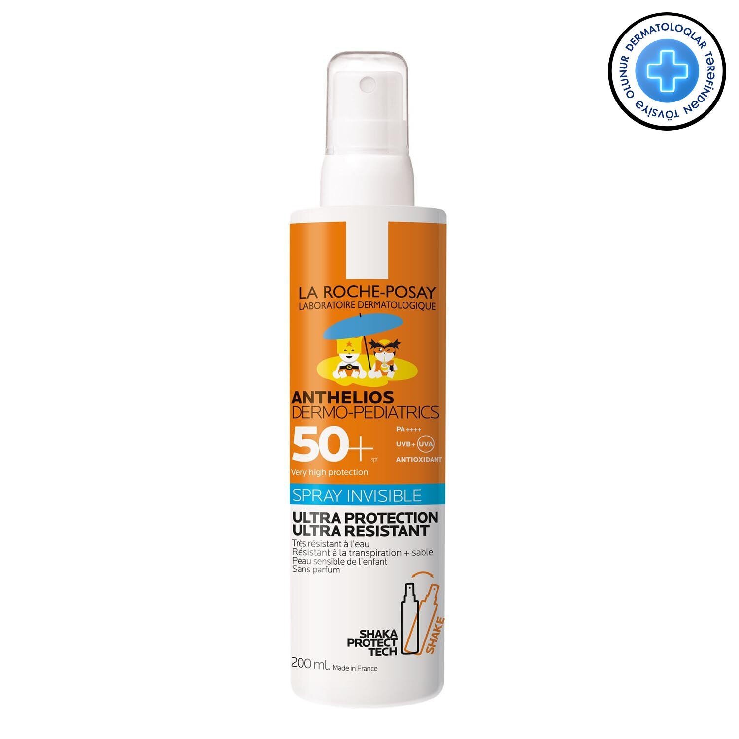 La Roche-Posay La Roche-Posay Anthelios Dermo-Pediatrics детский солнцезащитный невидимый спрей SPF 50, 200 мл