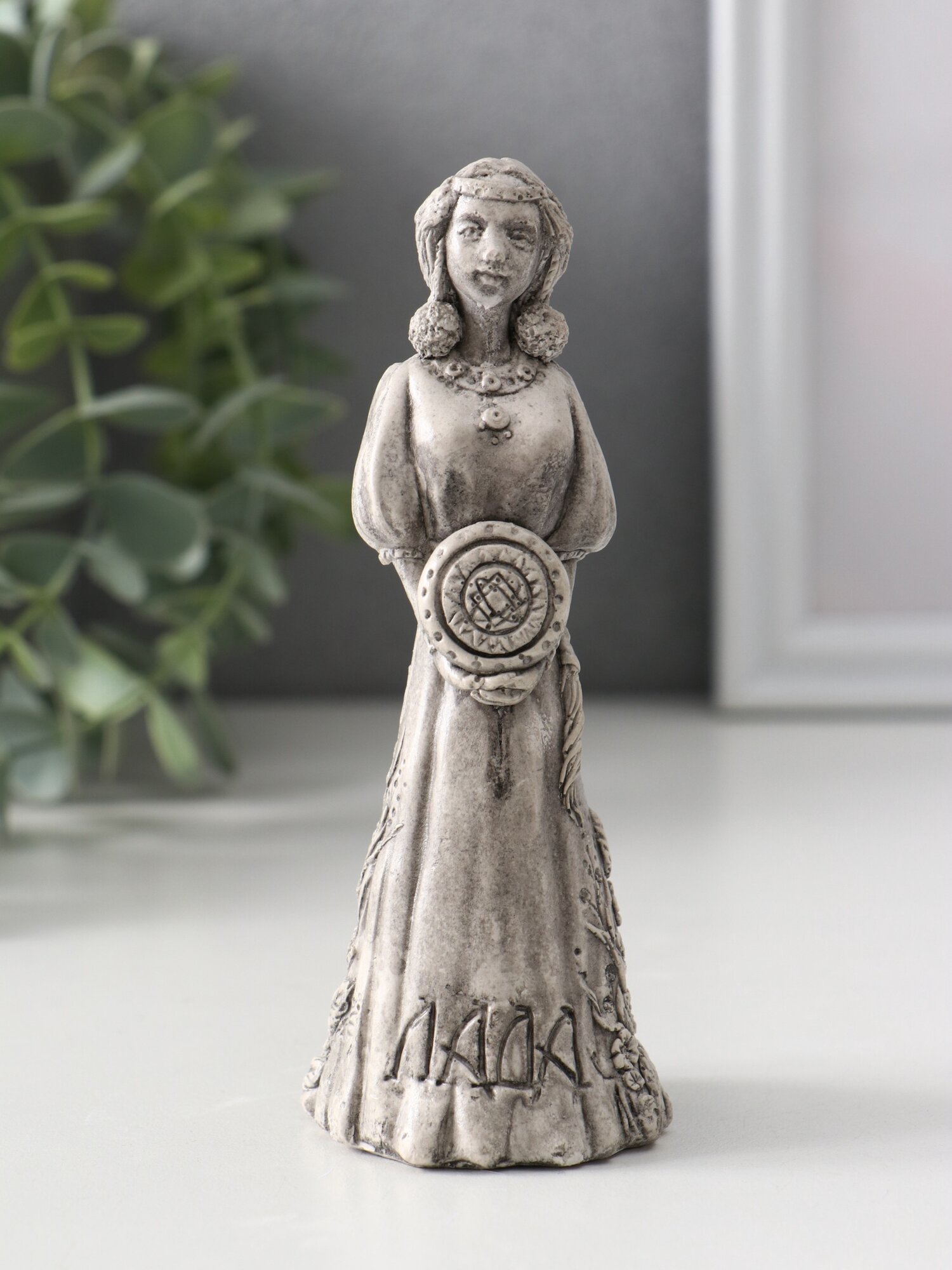 Фигурка славянская богиня «Лада» 12×4.5×5 см, серая
