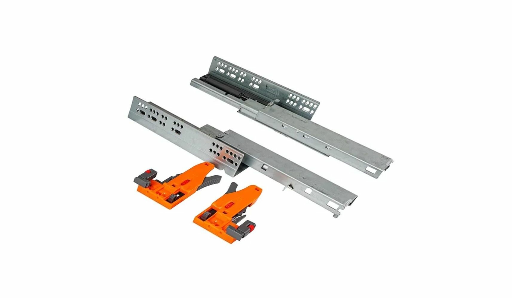 Комплект направляющих Soft-Close скрытого монтажа Firmax 3D Control L 300мм, полного выдвижения, для ЛДСП 16мм , 3д регулировка 1 ком.