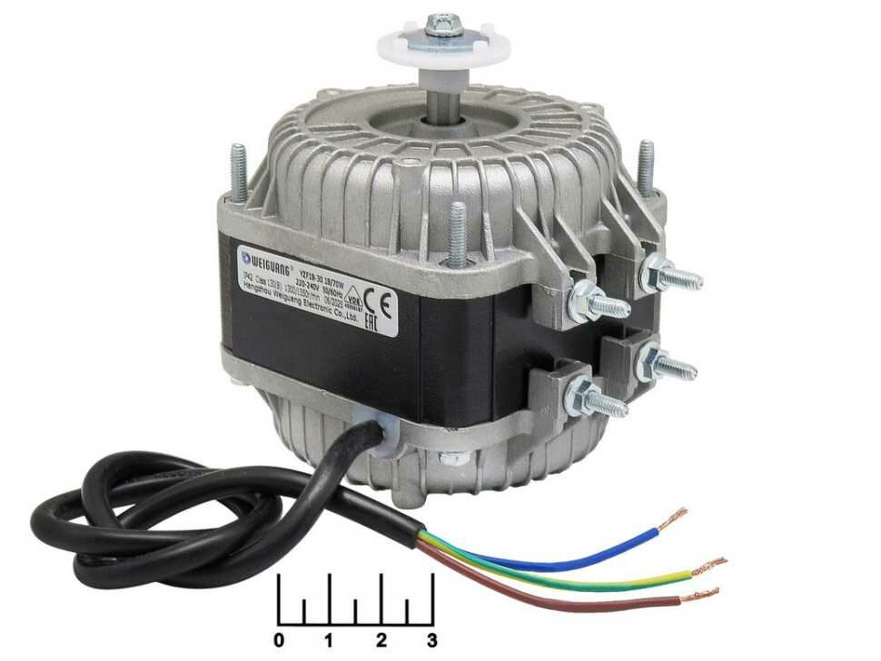 Двигатель для обогревателей 220V 18-70W (1300-1550 об/мин) (YZF18-30) VDE