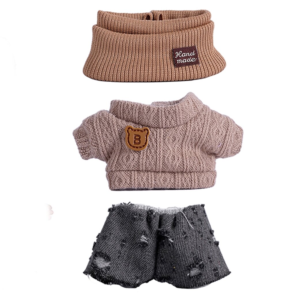 Кукольный костюм, 17-сантиметровая плюшевая фигурка, комплект одежды для куклы, легкая смена кукольного дисплея, Аксессуары для переодевания детей Понарошку