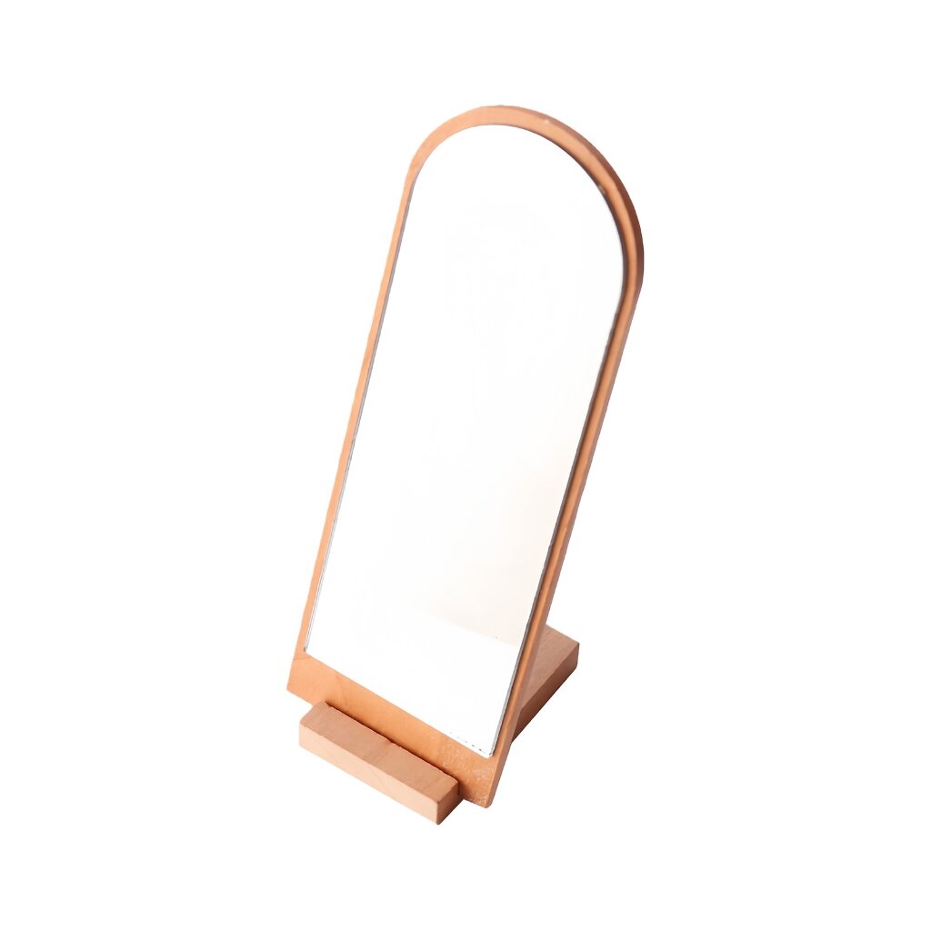 Напольное зеркало с деревянной рамой и ударопрочной линзой, идеально для декора миниатюрного кукольного дома