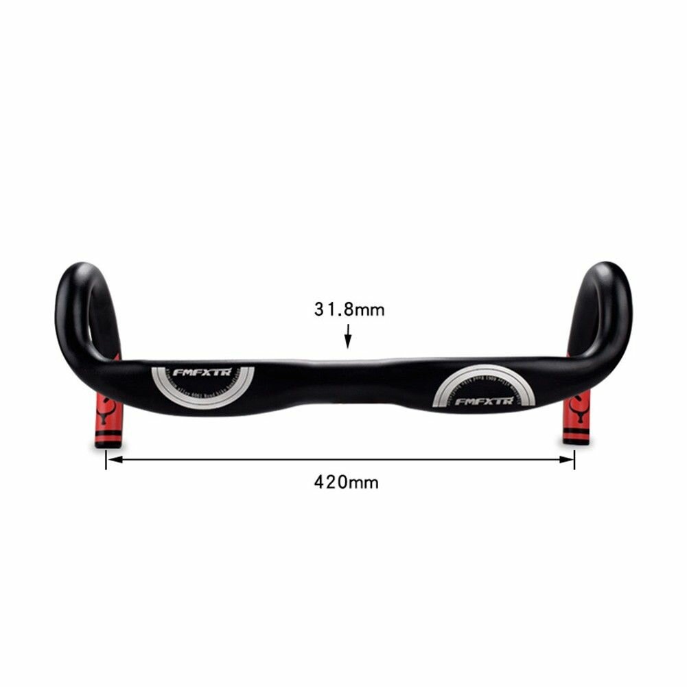Велосипедный руль для шоссейного велосипеда, уменьшающий сопротивление, изогнутый руль, усиленный дропбар 31,8* 420 мм