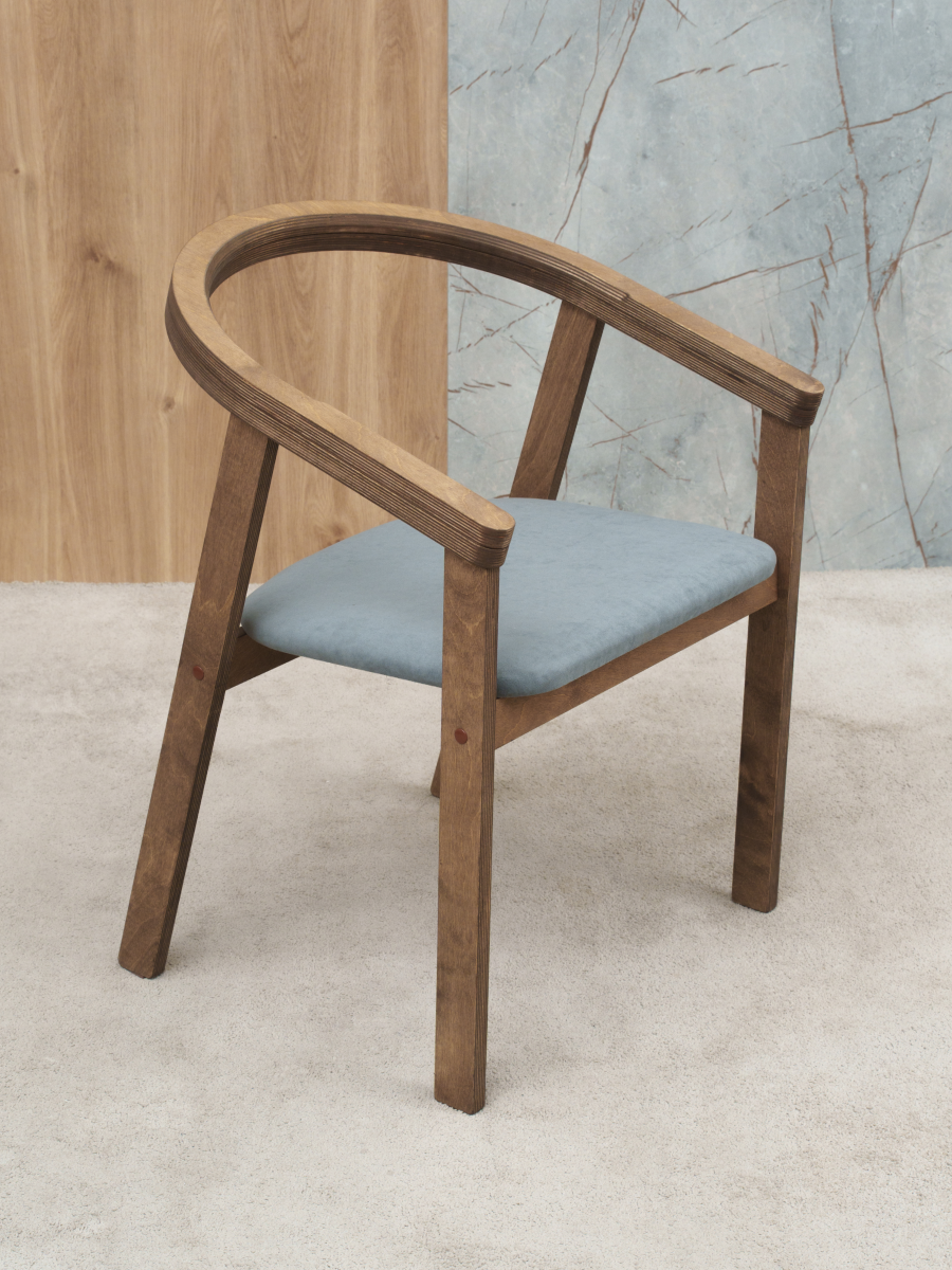 Набор стульев для кухни и гостиной со спинкой мягкие, деревянные кресла / 1 штуки