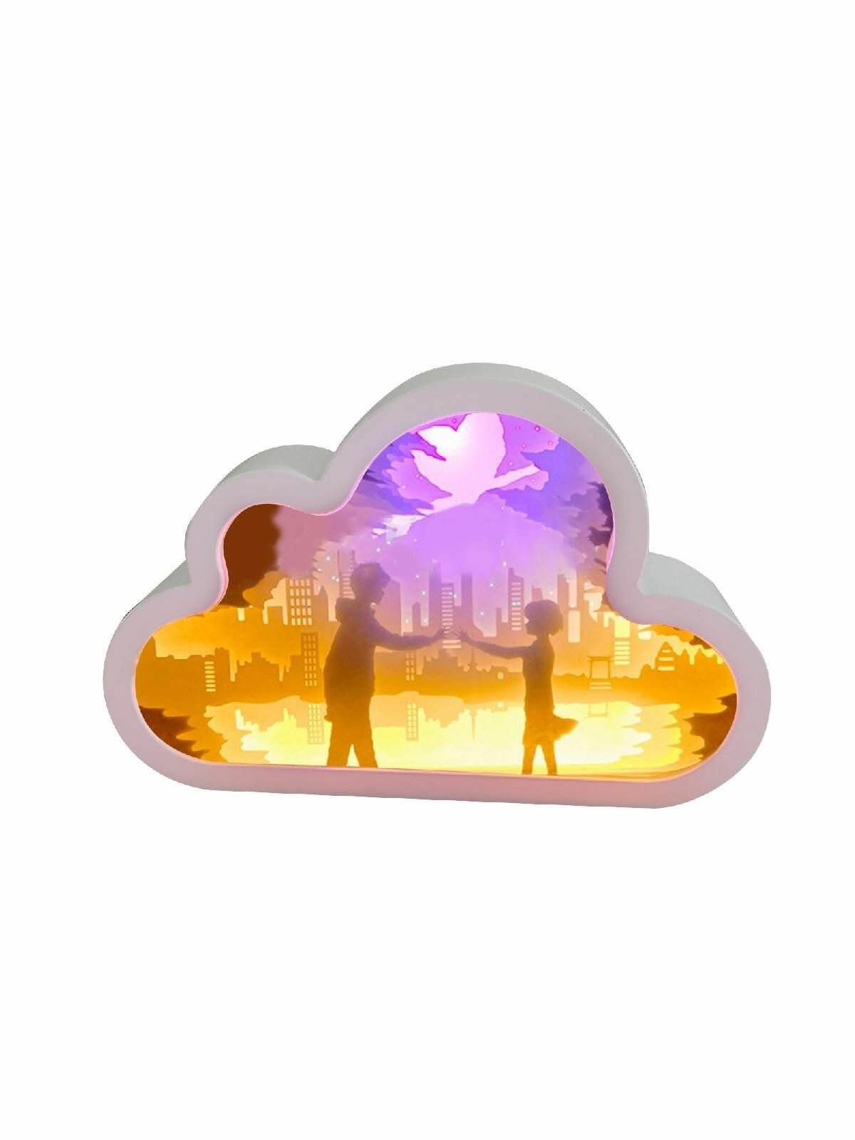 Рамадлязеркала, Лампа для вырезания из бумаги Cloud Lamp-Цвет Облака Отражает Ваше имя