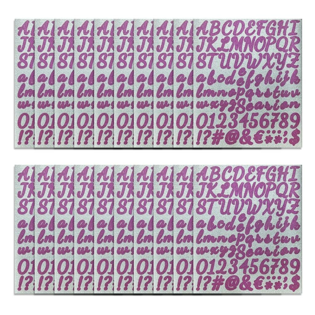 Красочные наклейки с буквенными номерами для украшения поделок