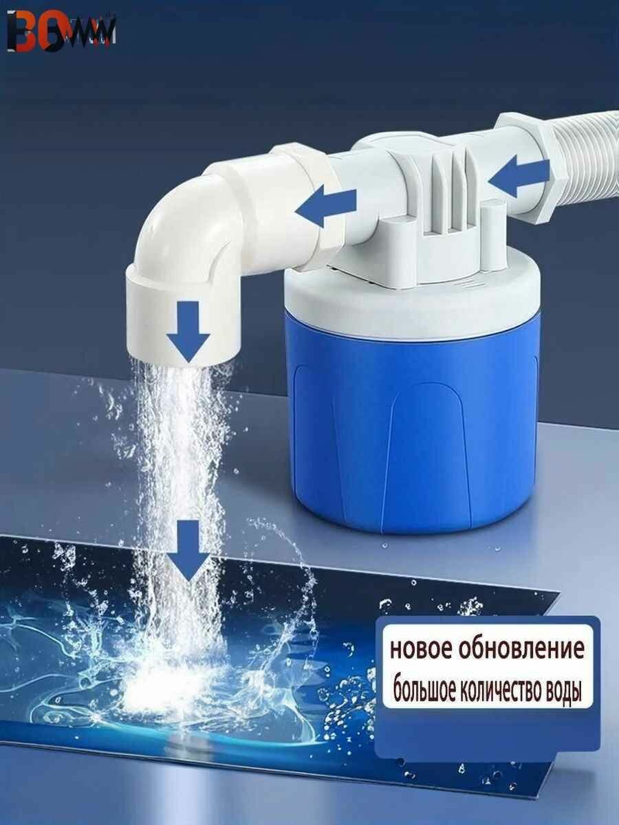 Поплавковый клапан для бочек/емкостей/бачков унитаза FL-2 Угловой 1/2