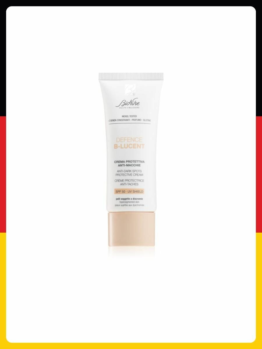 Крем для ухода за кожей BioNike Defence B-Lucent protective cream against pigment spots SPF 50, 40 мл