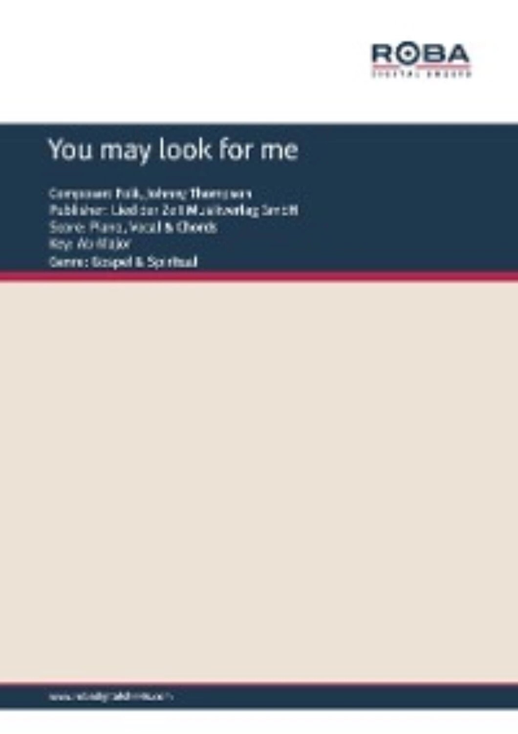 You may look for me [Цифровая книга]
