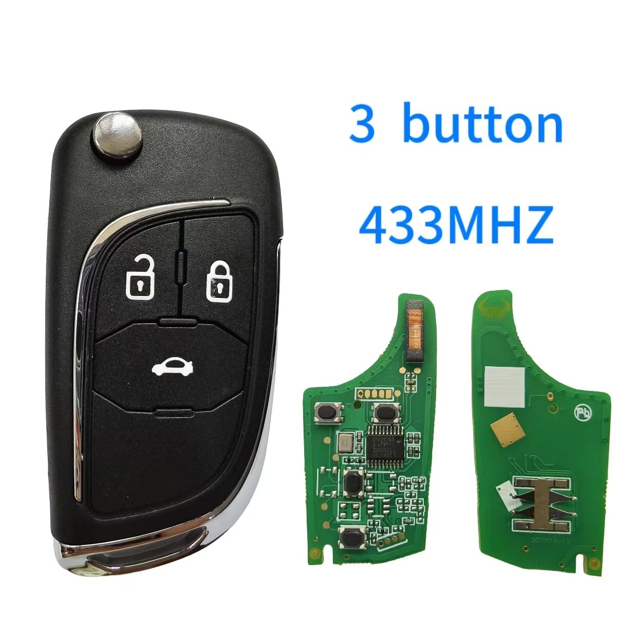 JXKEY для Buick для OPEL VAUXHALL Astra J Corsa E Insignia Zafira C 2009-2016 модифицированный дистанционный ключ 315 МГц/433 МГц ID46 чип 3BT-433MHZ, Opel