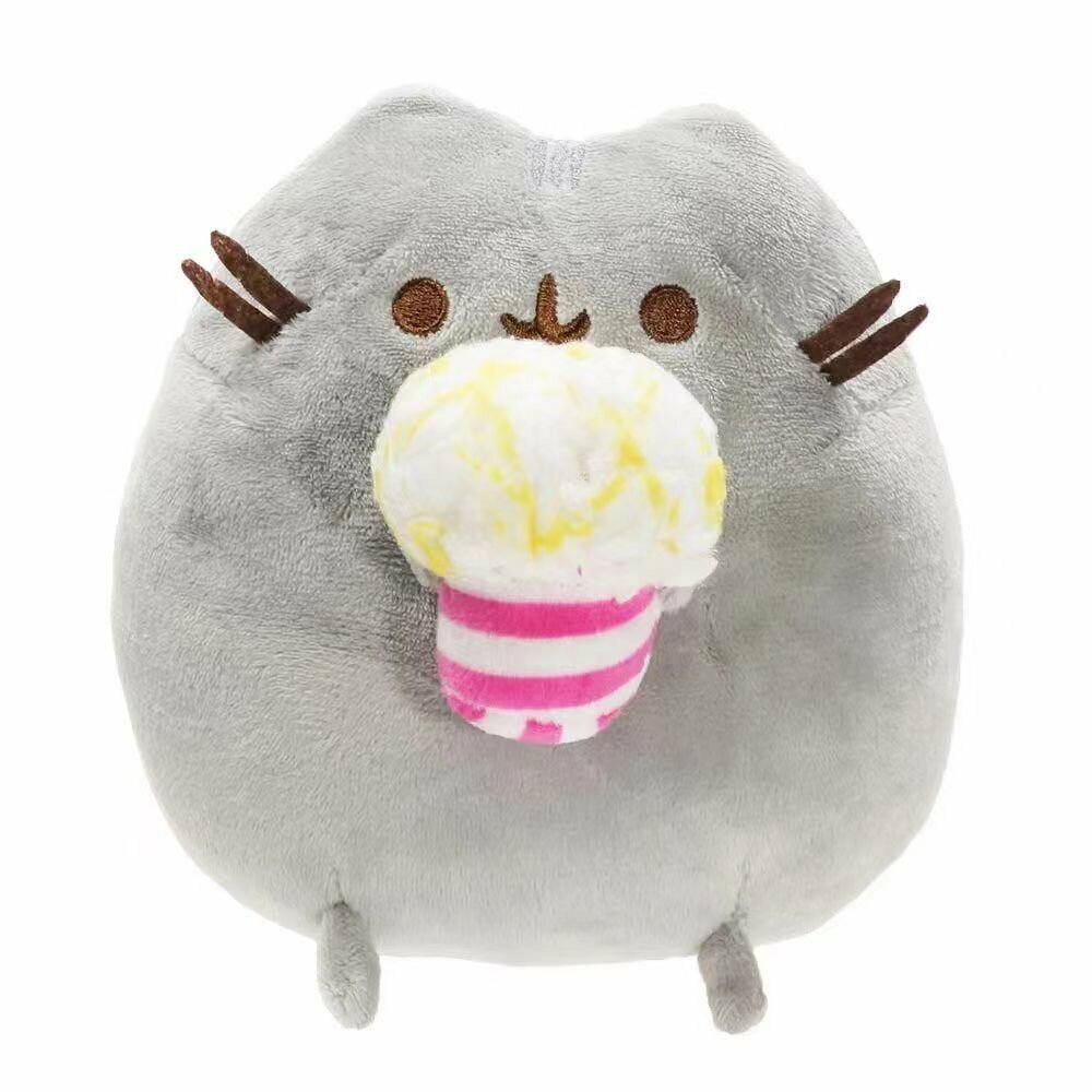 Мягкая игрушка "Pusheen the Cat" (Кот Пушин) с мороженое 15 см