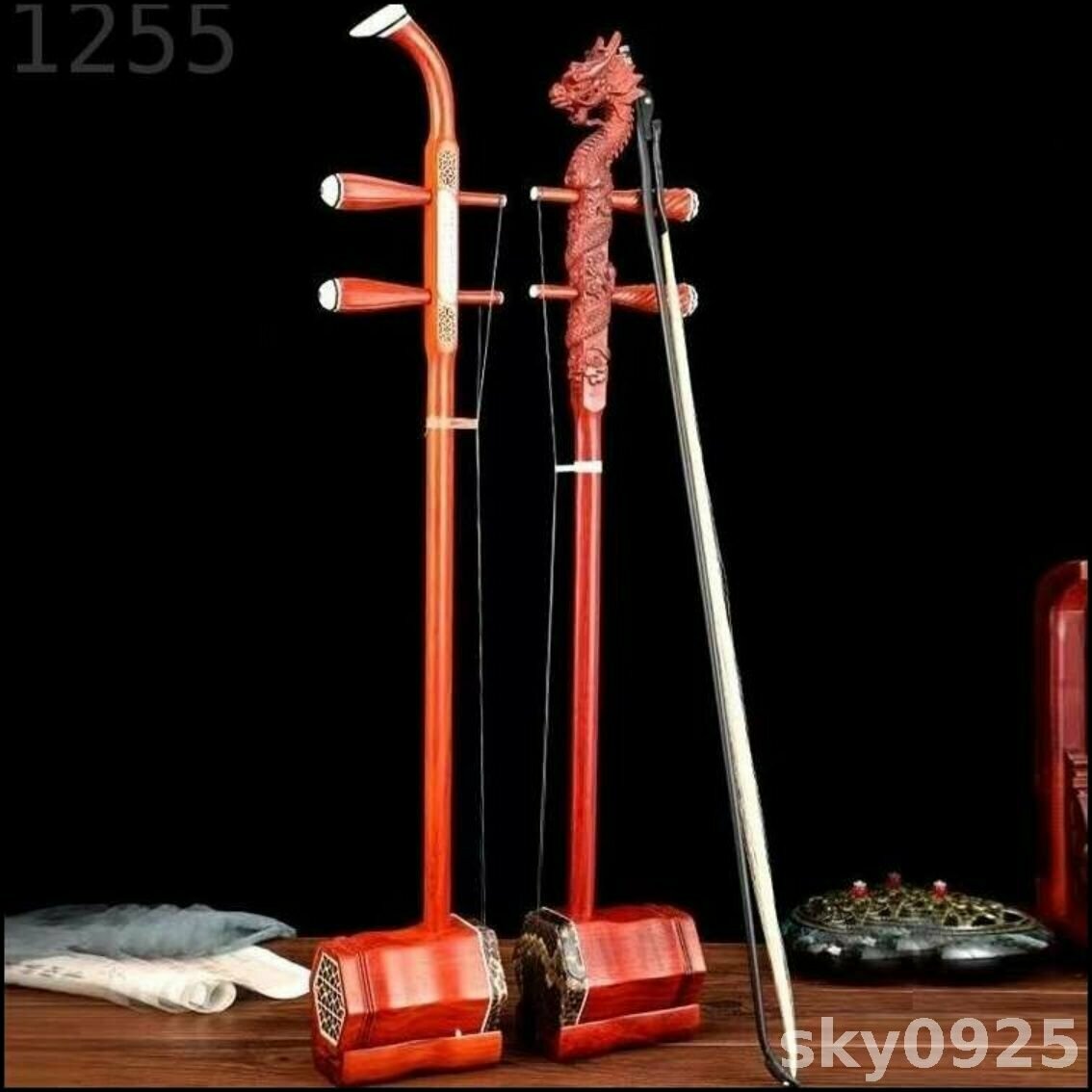 Традиционный китайский инструмент эрху, эксклюзивная двухструнная скрипка