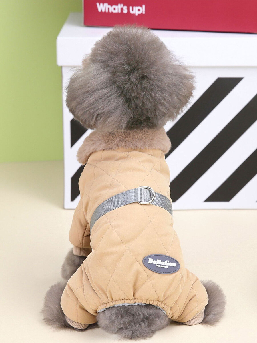 Комбинезон для собак "Зимний", на кнопках, водоотталкивающий, зеленый, XXL